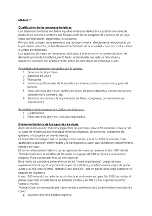 Resumen Orga 2 Final - Resumen Organización y Servicios 2 Tema 1: sistema turístico. Empresa ...