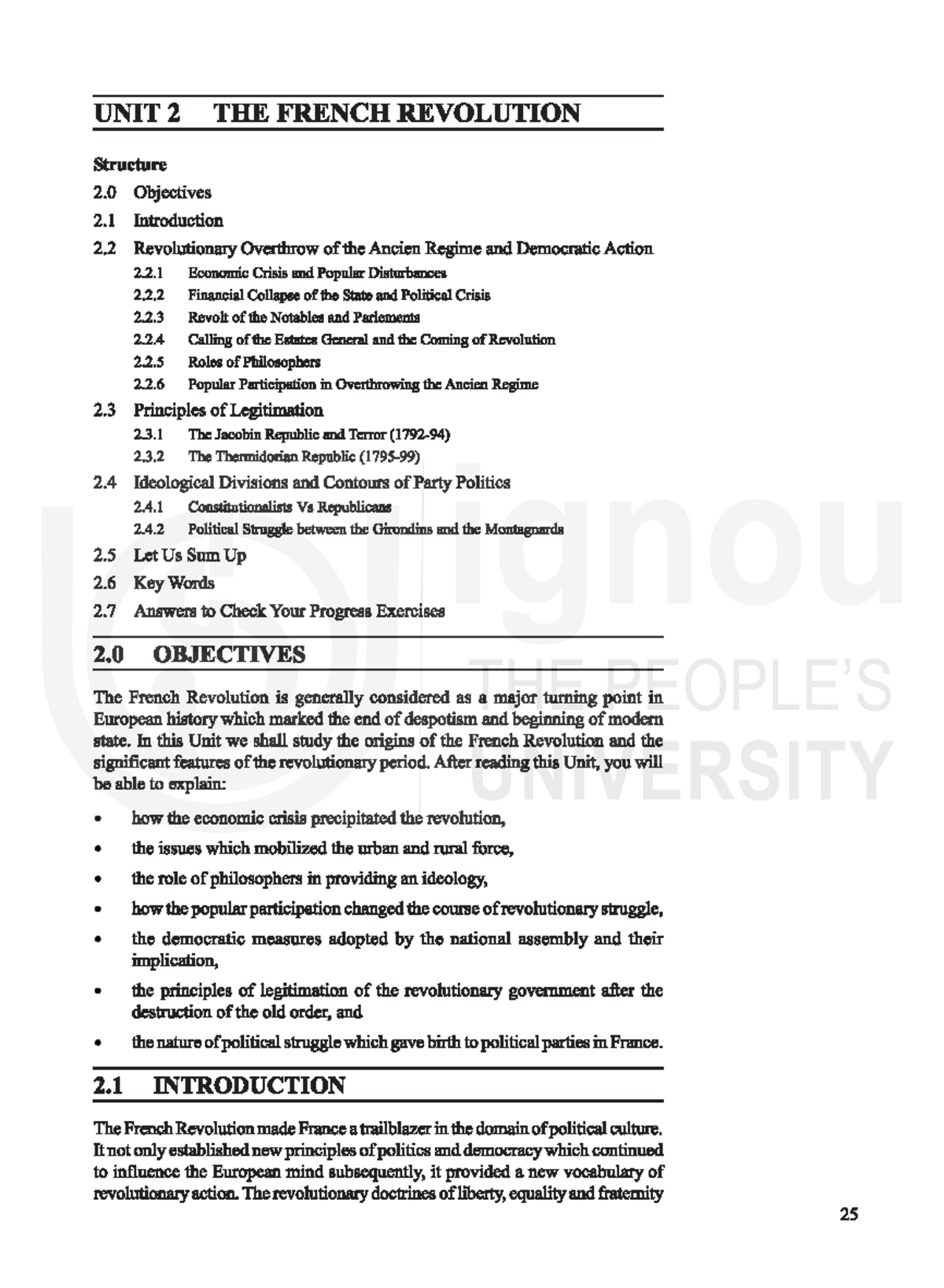 Unit-2 French revolution - BA History Hons - CBCS - Studocu