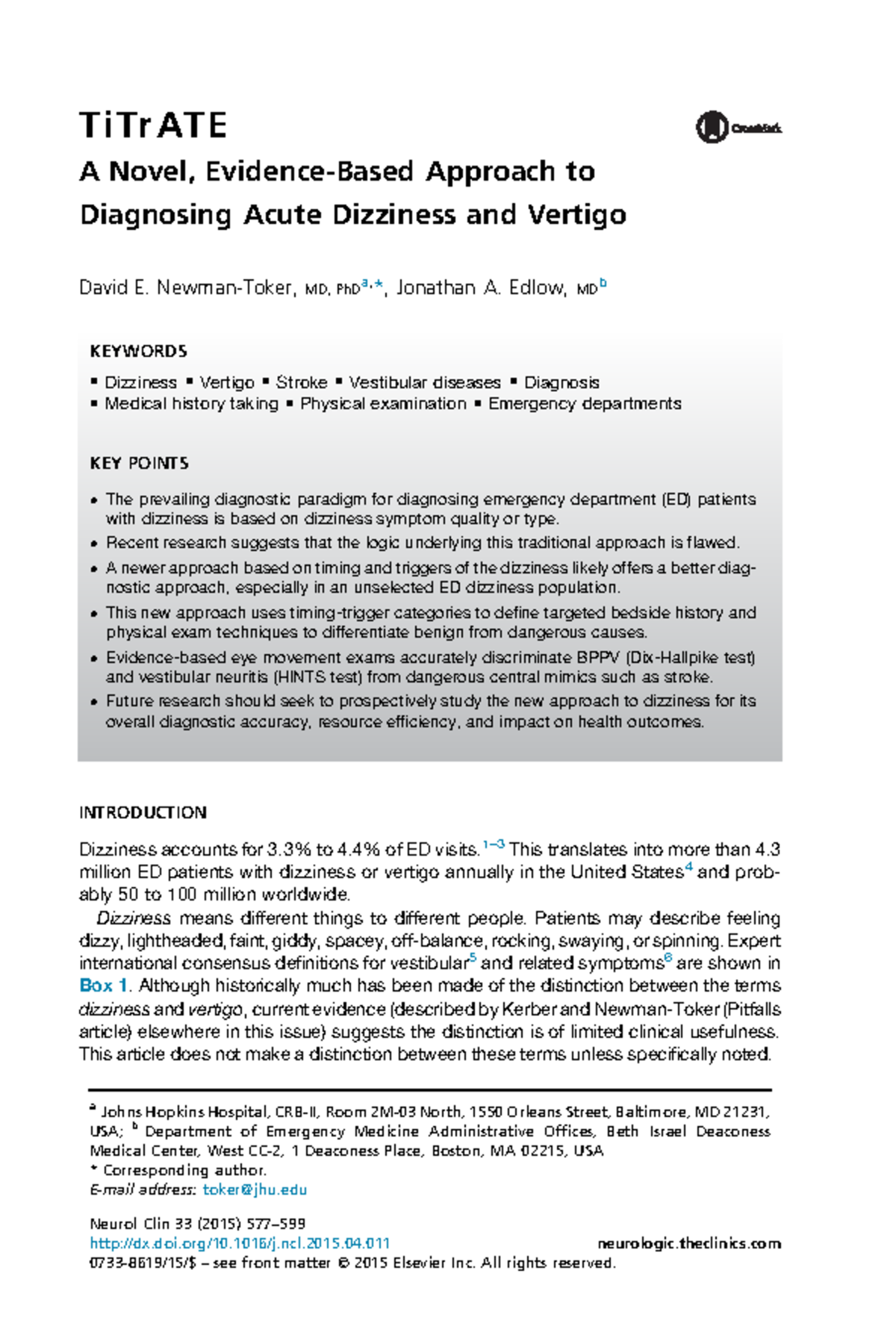 5. Ti Tr ATE- A Novel, Evidence-Based Approach to Diagnosing Acute ...