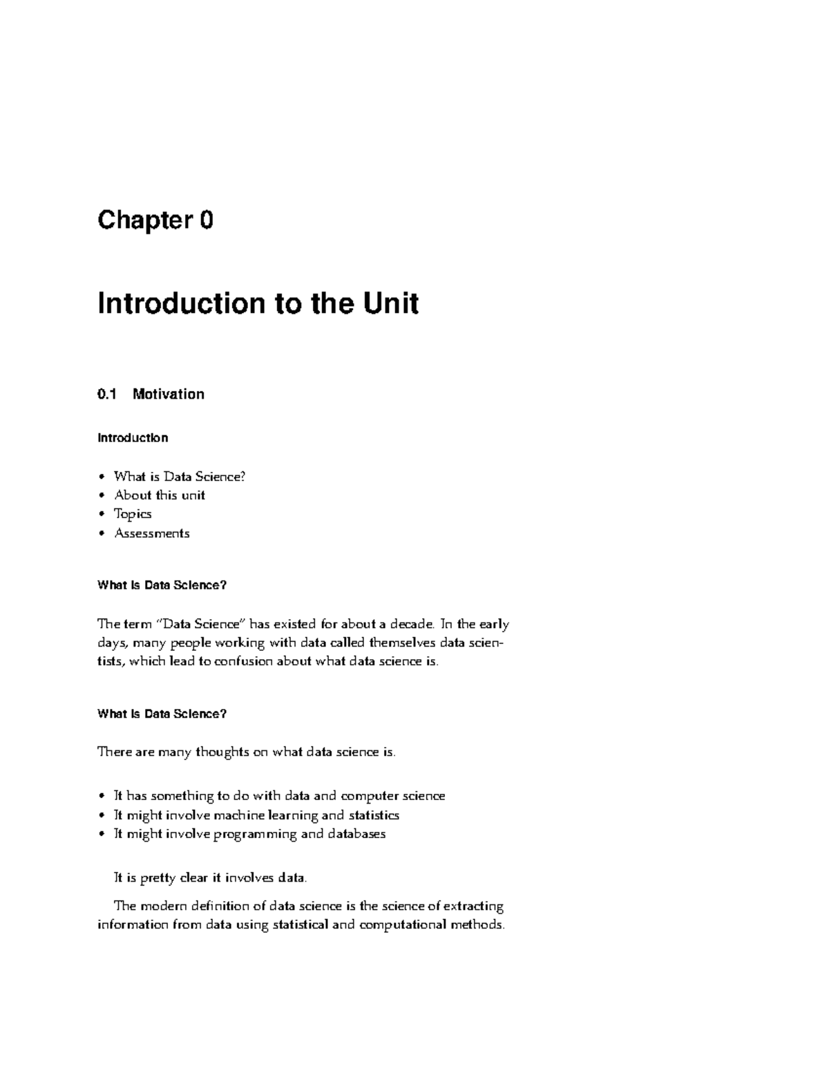 Introduction To Unit Notes Chapter 0 Introduction To The Unit 0