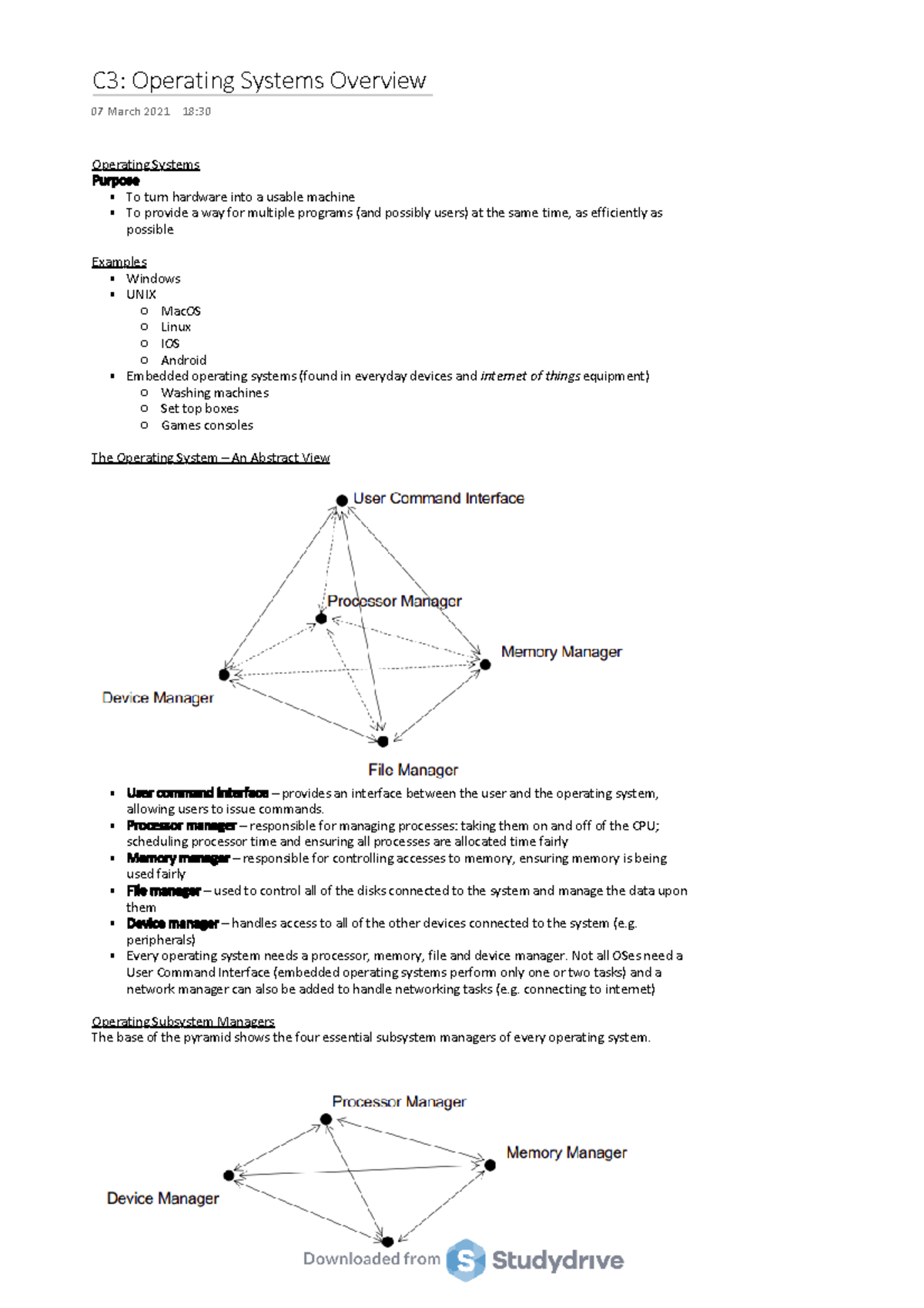 C3 - Operating Systems Overview - C3: Operating Systems Overview 07 ...