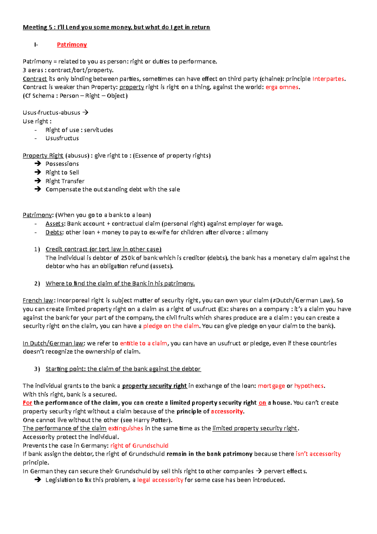 CPL - Tutorial 5 - Correction - Meeting 5 : I’ll Lend you some money ...
