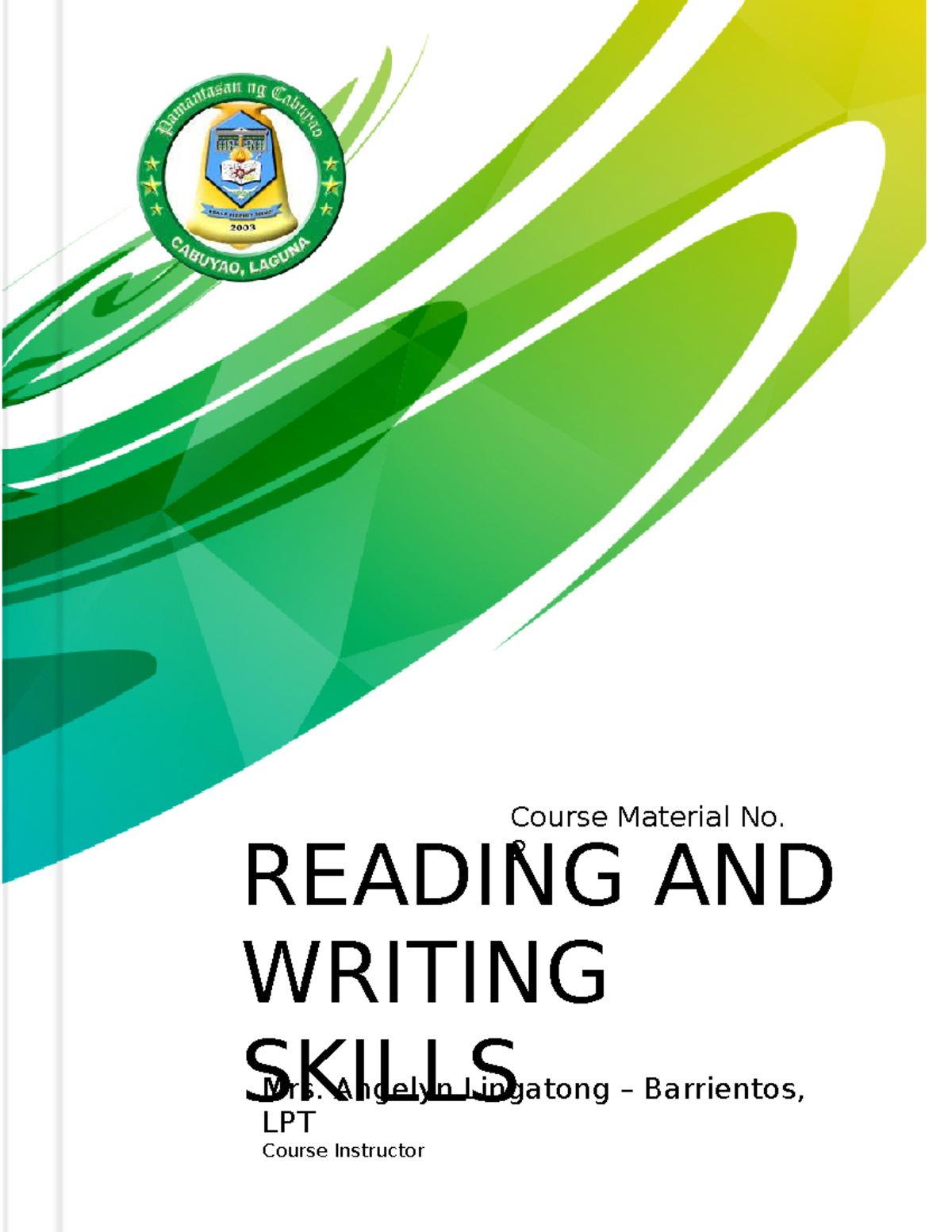 RWS- Module-2 - You can see this edit as much as possible - Mrs. Angelyn Lingatong – Barrientos ...