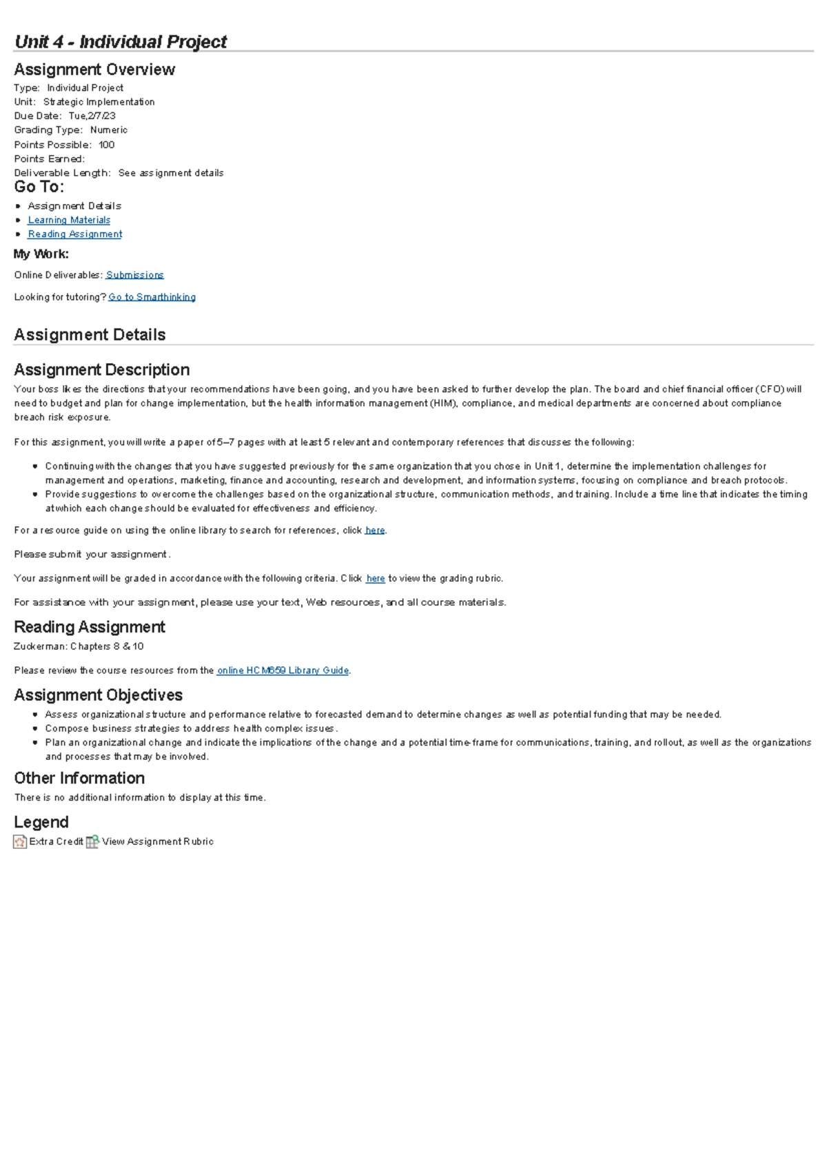 Assignment Details IP 4 - Assignment Details Assignment Description Your boss likes the ...