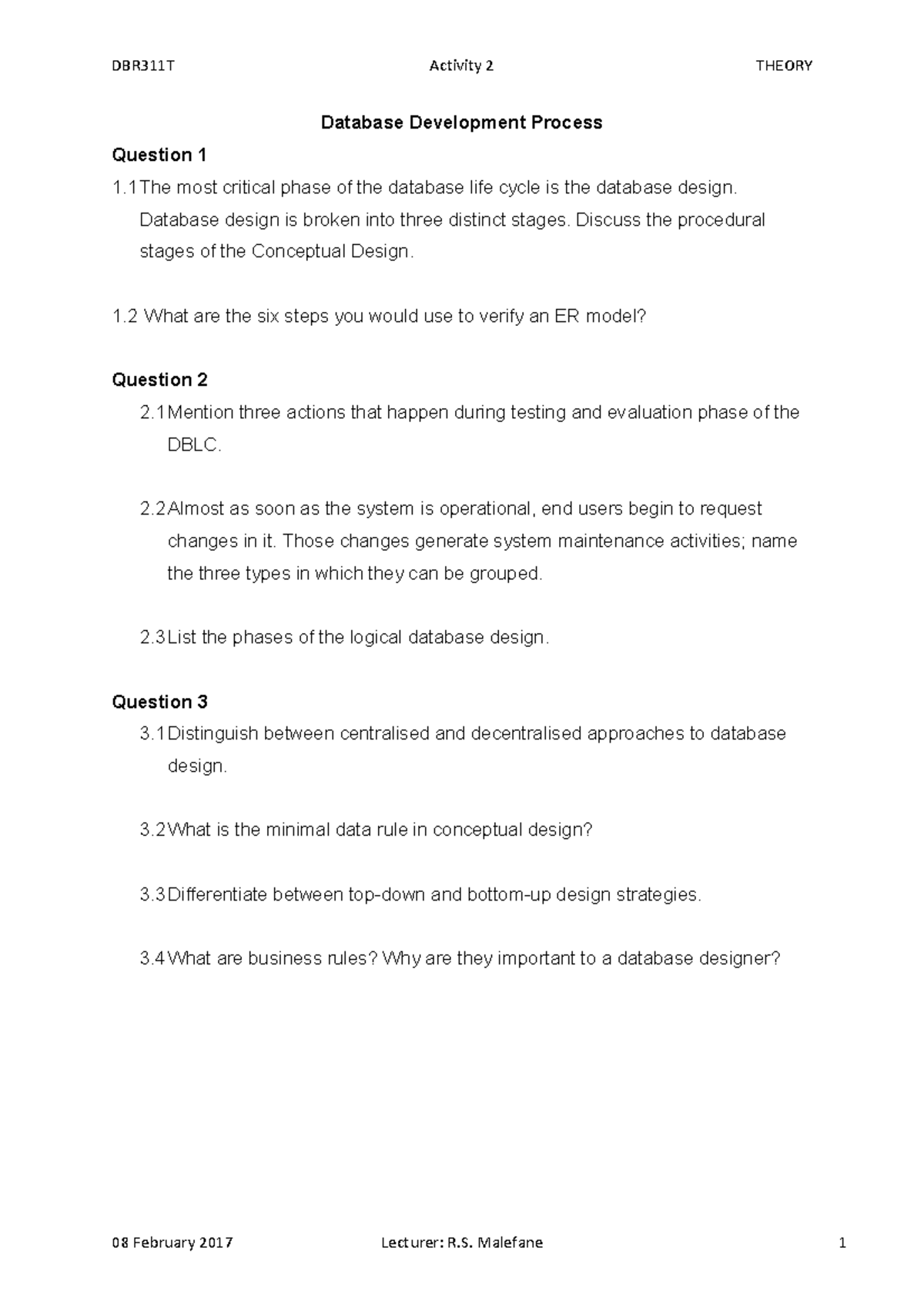T Activity 2 - understand coding and facilized with sql - Database ...