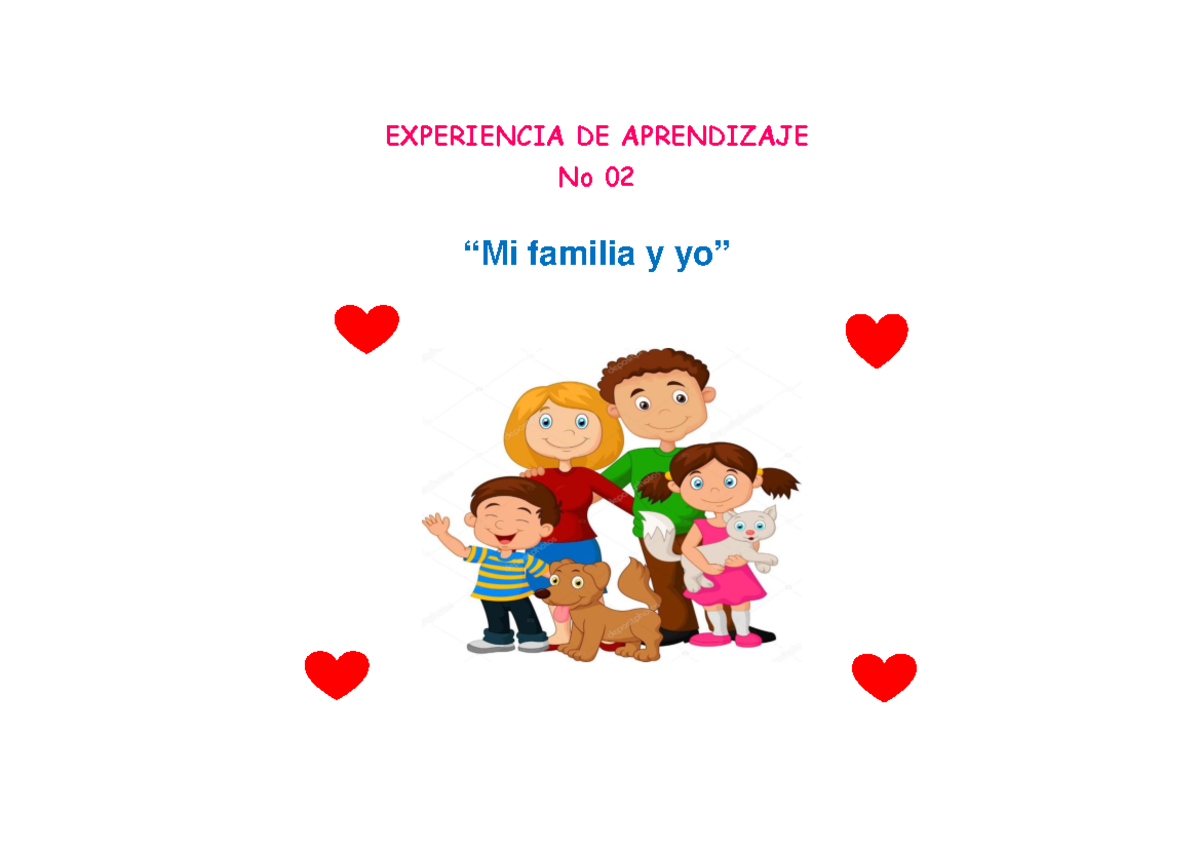 MI Familia Y YO Denise Yesssssss Imprimir - EXPERIENCIA DE APRENDIZAJE ...