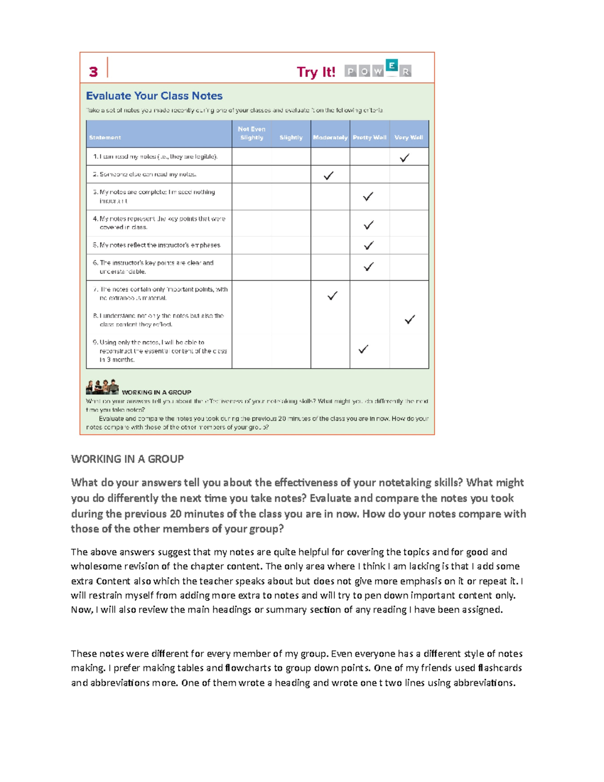 Working IN A Group - team assignment - WORKING IN A GROUP What do your ...