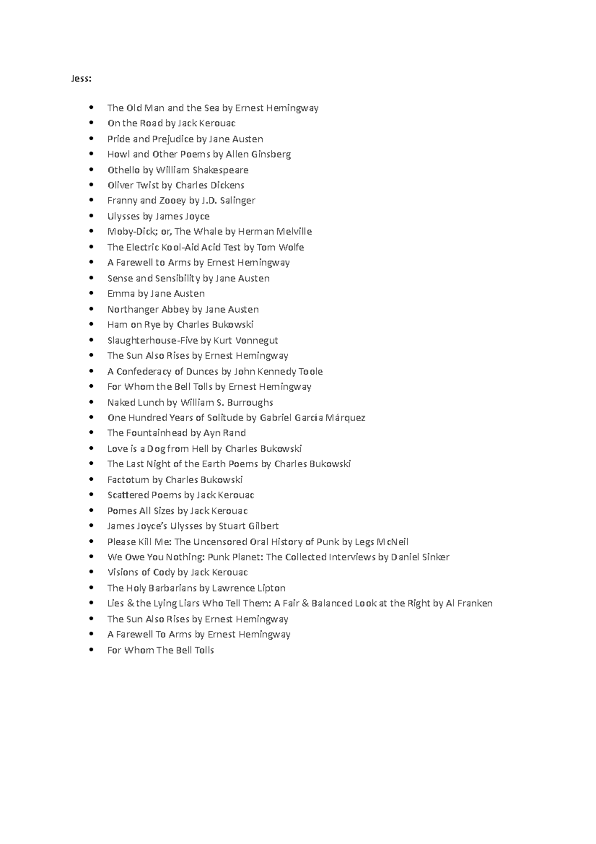 Gg books - rien - Jess: The Old Man and the Sea by Ernest Hemingway On ...