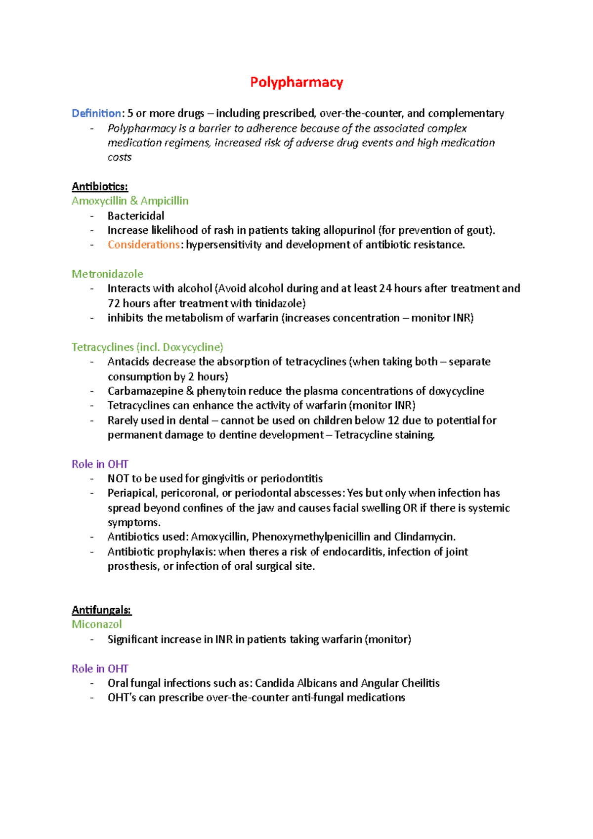 Polypharmacy - Considerations: hypersensitivity and development of ...