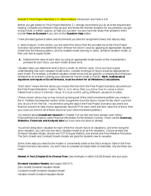 Fin 340 Mod 5 Milestone II - Module 5 Project Milestone two Antwain ...