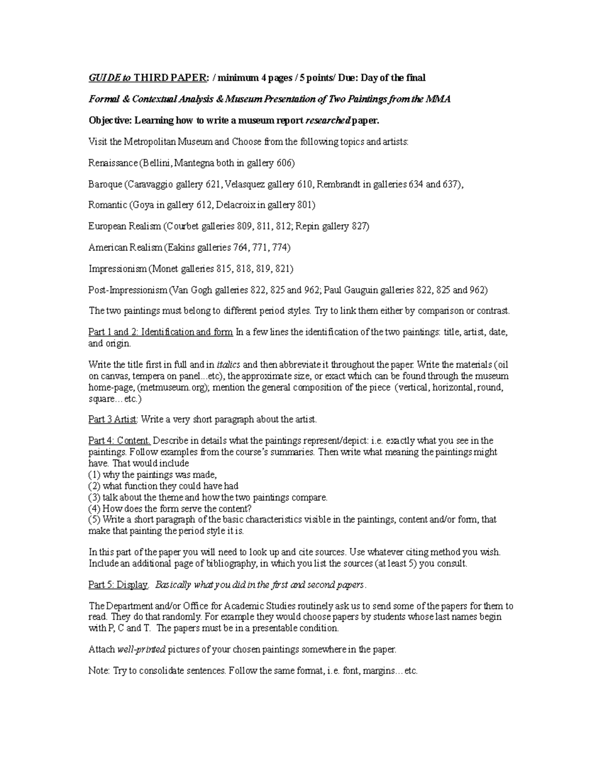 Guide to Paper Three - GUIDE to THIRD PAPER : / minimum 4 pages / 5 ...