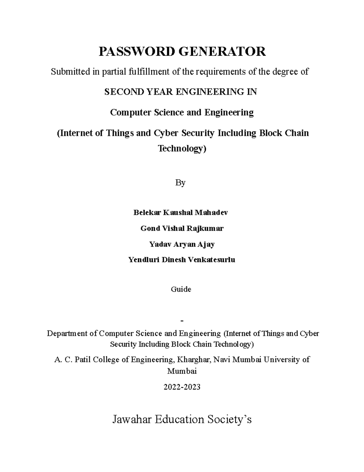 Password generator - it is ASSgniment given to us - PASSWORD GENERATOR ...