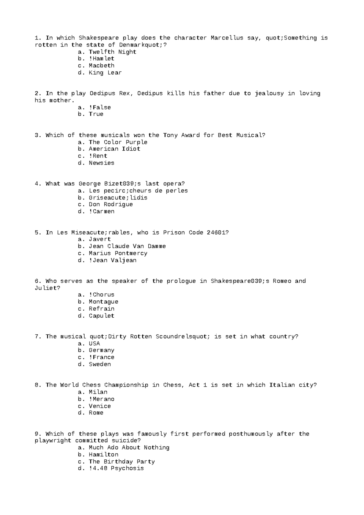 BIO221 Pathology Report Winter 2021 10 - In which Shakespeare play does the character Marcellus ...