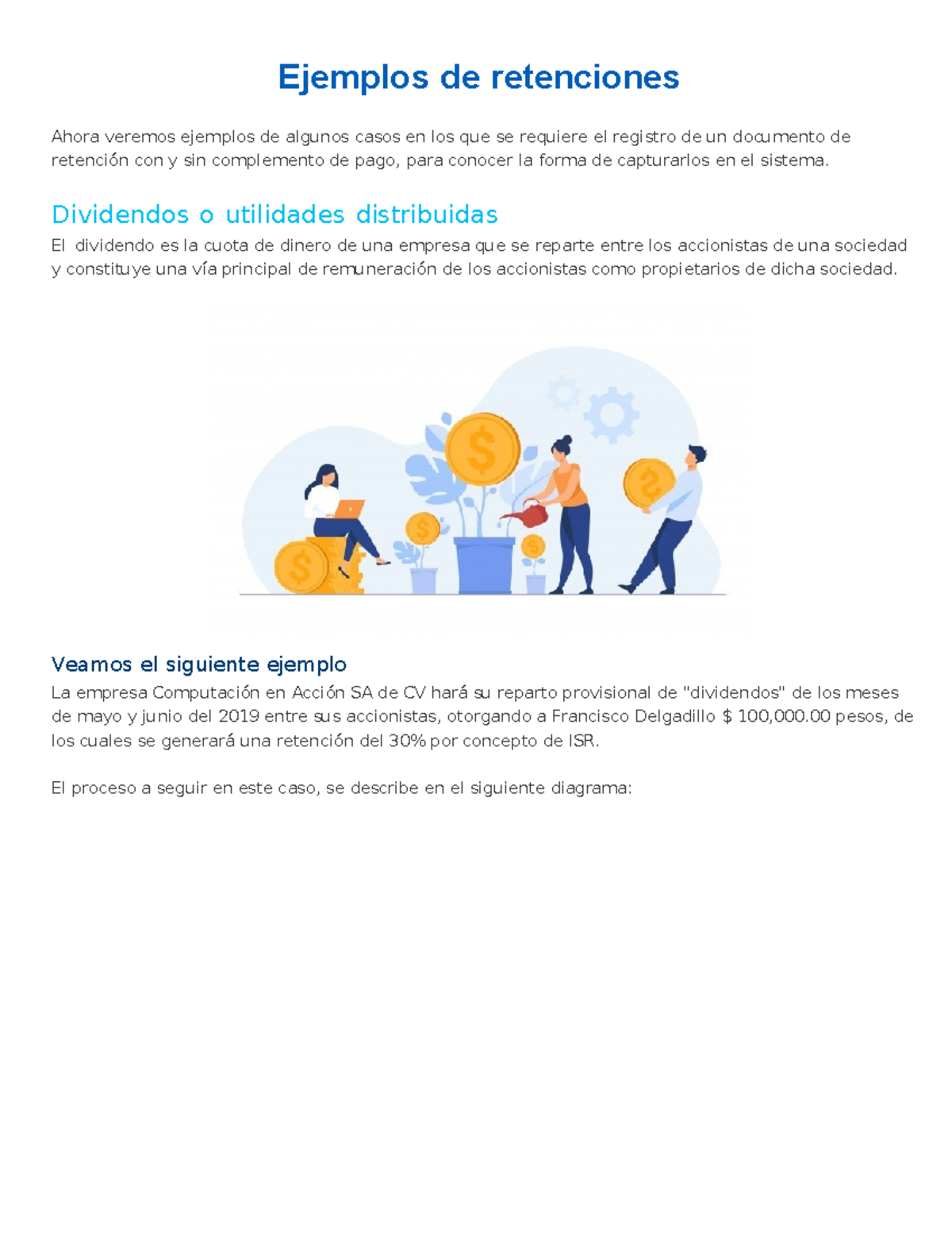 Ejemplos de retenciones - Ejemplos de retenciones Ahora veremos ...