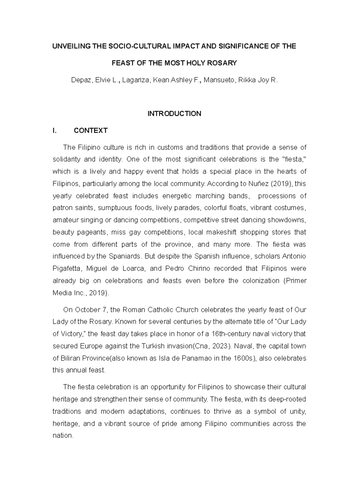 Historical research - UNVEILING THE SOCIO-CULTURAL IMPACT AND ...