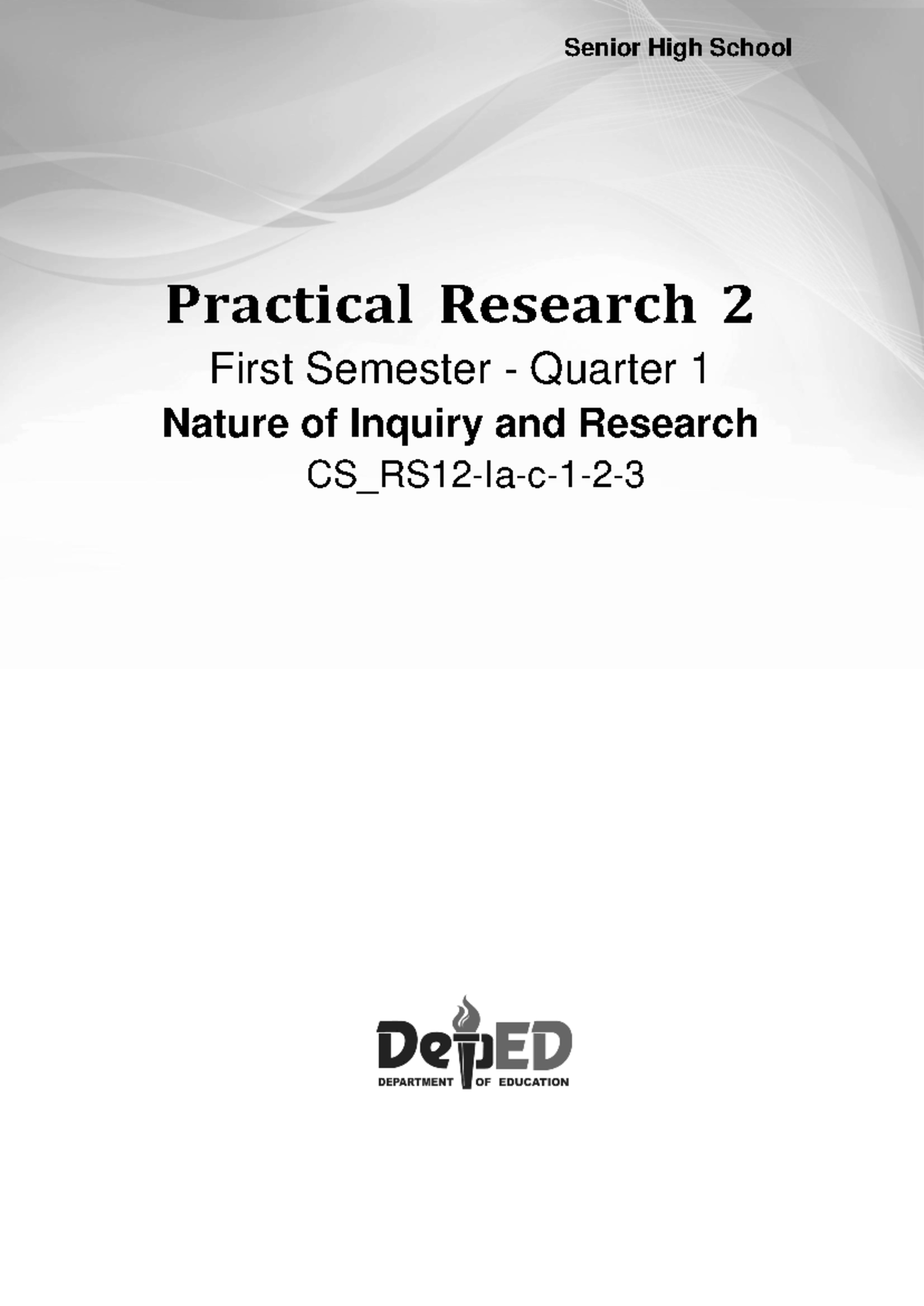 PR-2 Module-1 Lesson-1-2 - Senior High School Practical Research 2 ...
