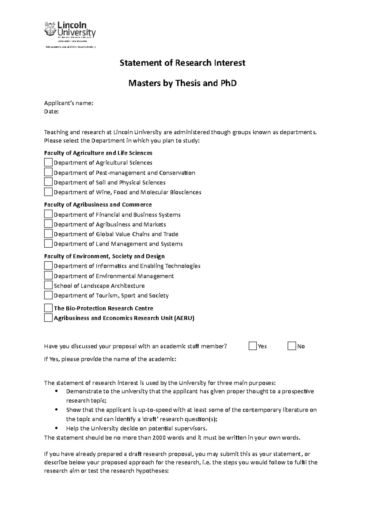 Research Statement (Masters thesis and Ph D) - Statement of Research ...