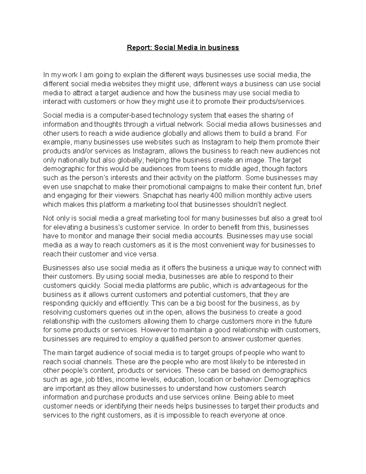 Social media in business - Social media is a computer-based technology ...