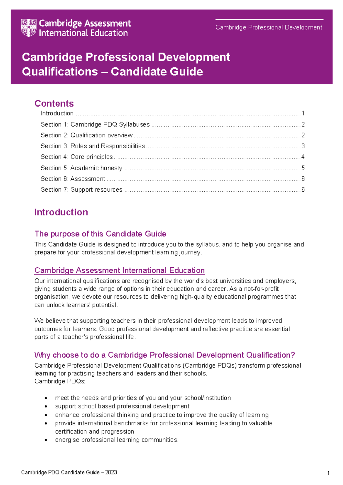 Cambridge+PDQ+Candidate+Guide+2023 - Cambridge Professional Development ...