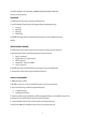 Business Studies notes Term 2 - BUSINESS STUDIES GRADE 11 TERM TWO ...