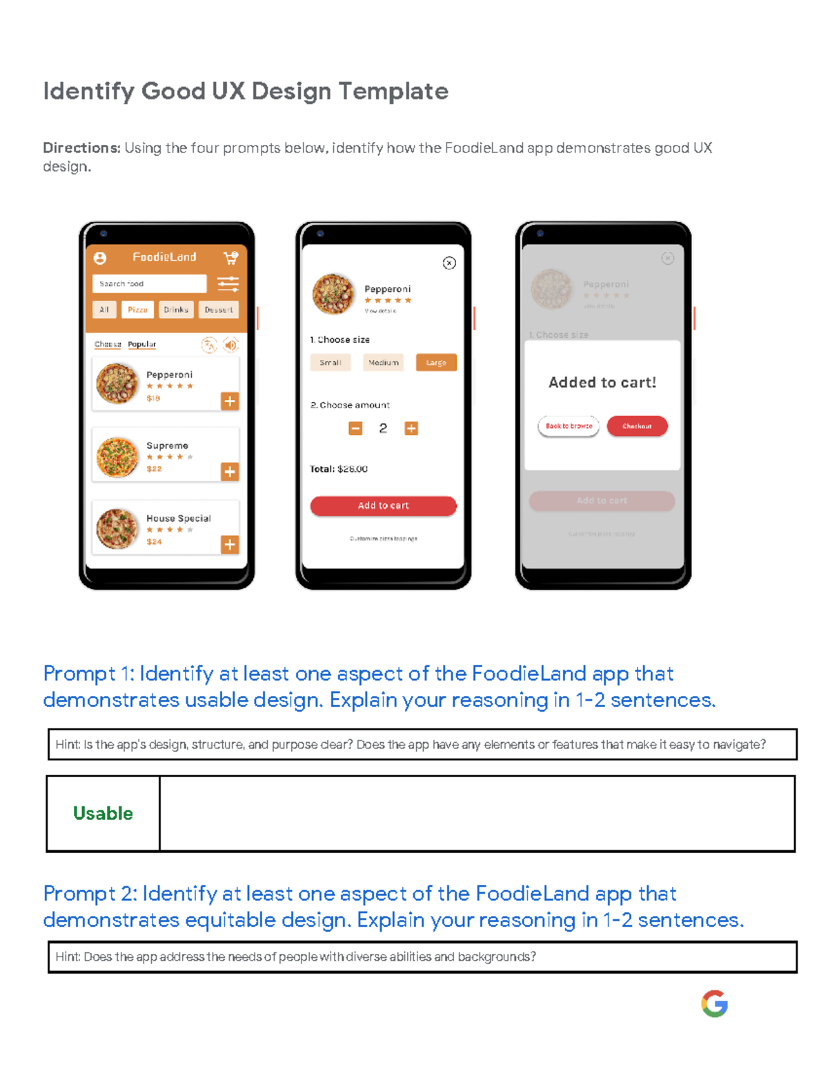 Identify Good UX Design Template - Identify Good UX Design Template ...