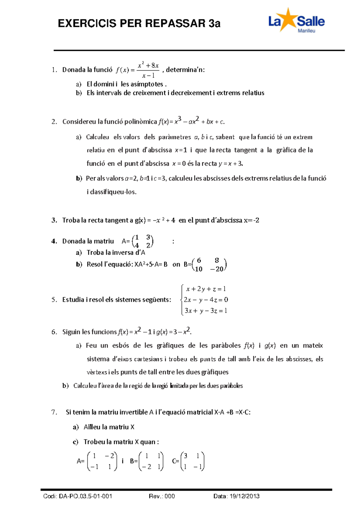 Repas 3a avaluació - complement predicatiu - Codi: DA-PO.03- 01 - 001 ...