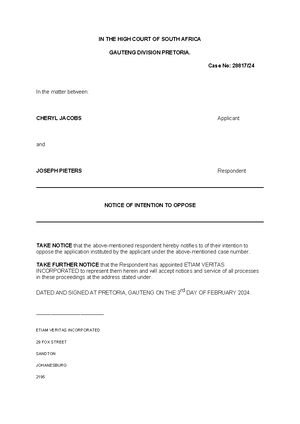 Notice OF SET DOWN - I1 7HE 0AGI675A7E6 C2857 F25 7HE 0AGI67E5IA ...