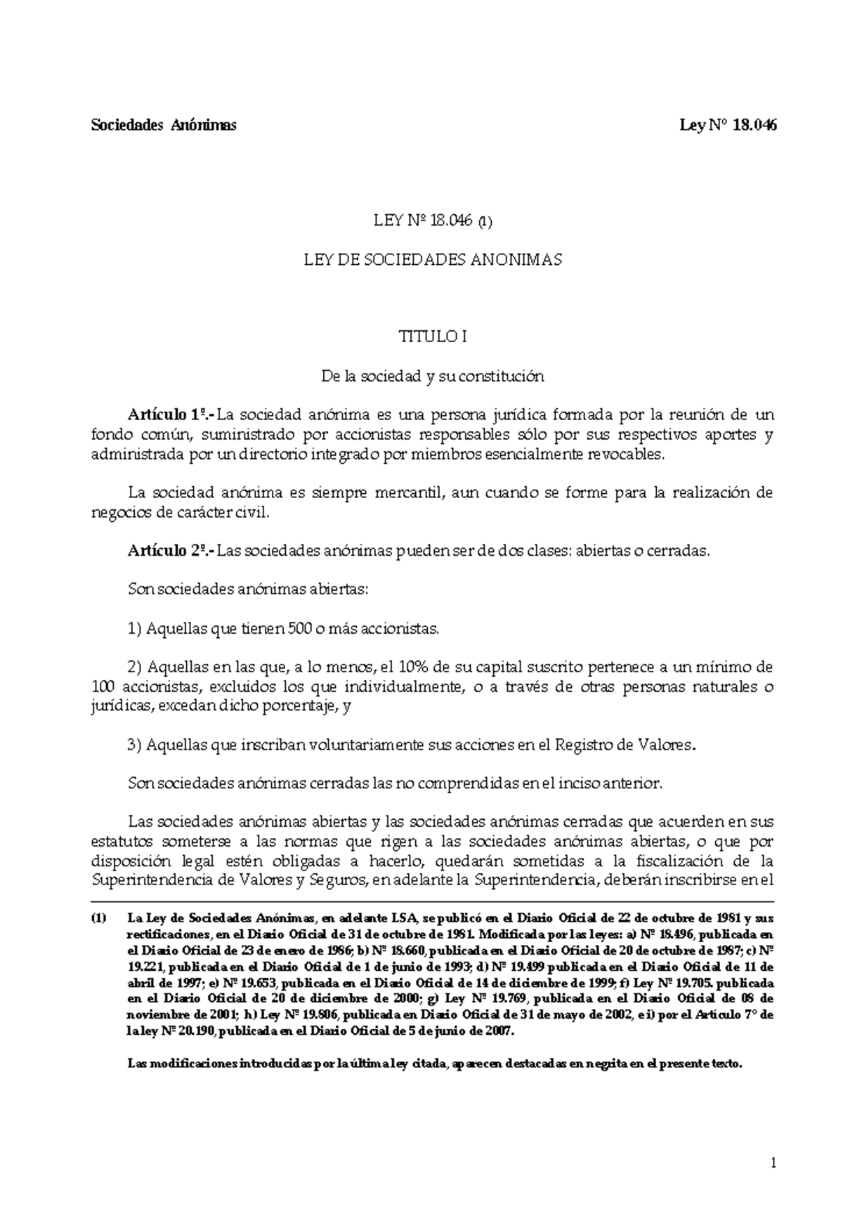 Ley N 18 - Aprendizaje y Resolución de Problemas (ARP) - LEY N∫ 18 (1 ...