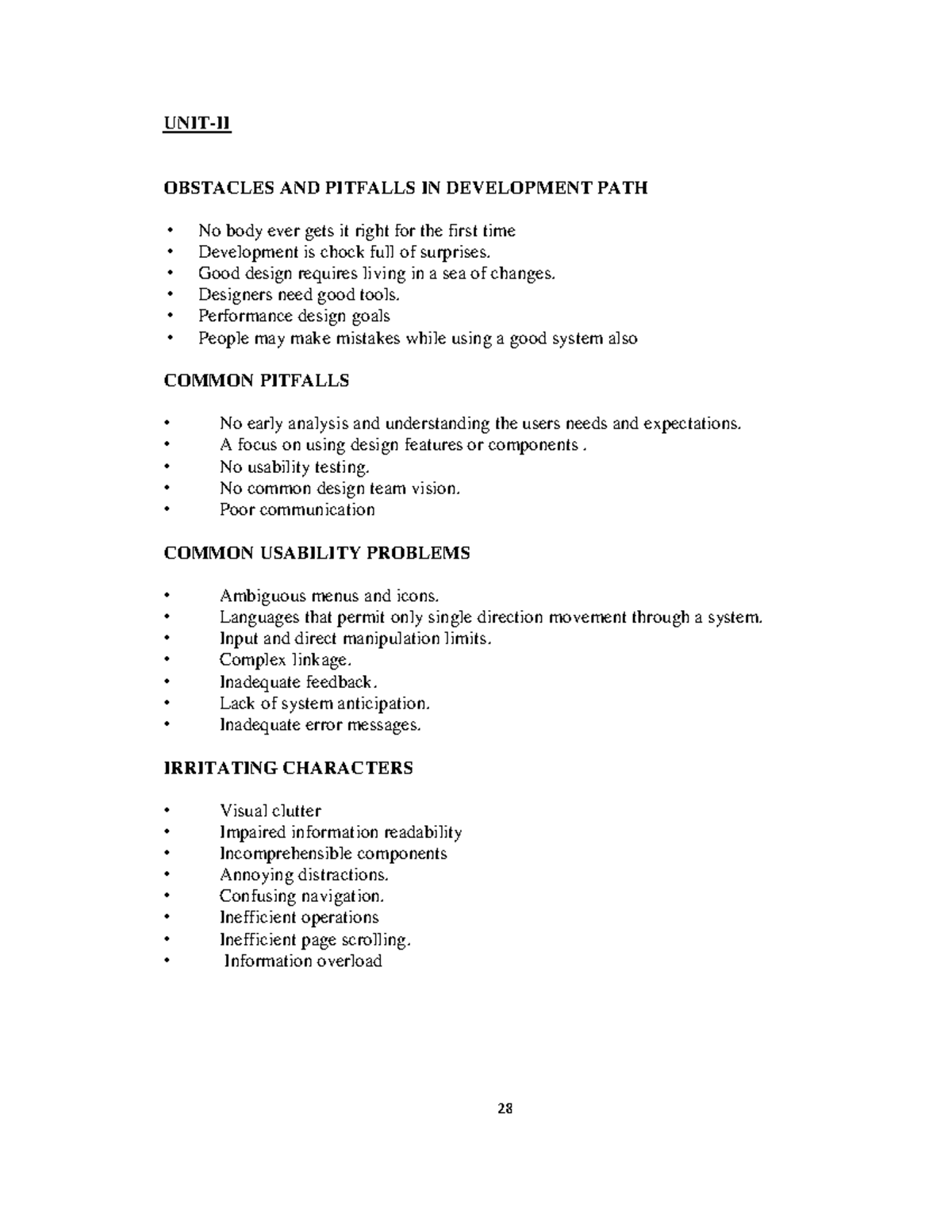HCI- Unit-2-Design process - UNIT-II OBSTACLES AND PITFALLS IN ...