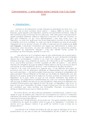 Article 6 - Code civil - Légifrance - Licence 1 - Introduction au droit ...