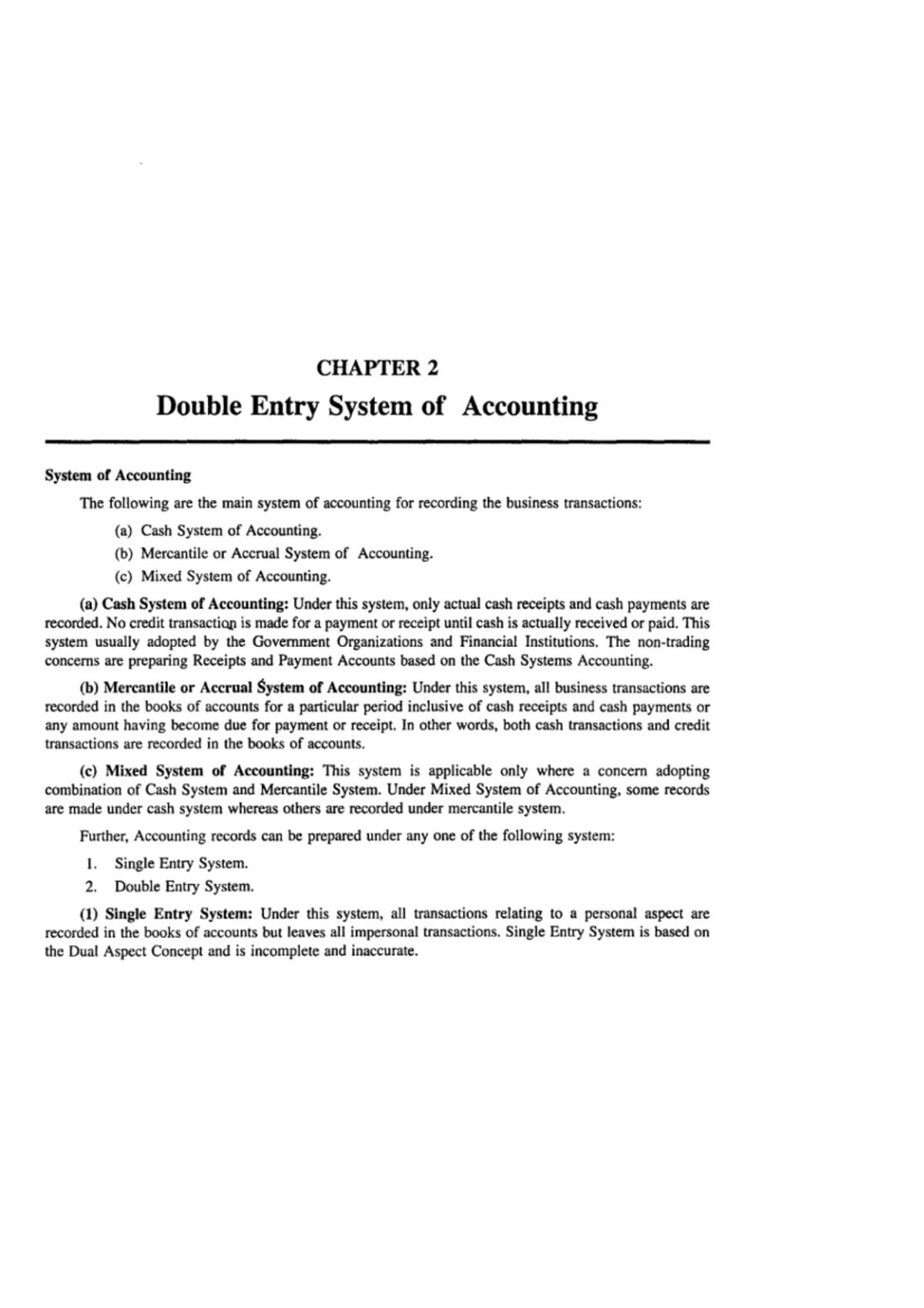 Chapter 2 Double Entry System of Accounting - ACCT 5018 - Studocu