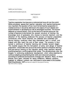 Presidential decree 1006 - Lenjean C. Latiban EdE2A Written Report Educ ...