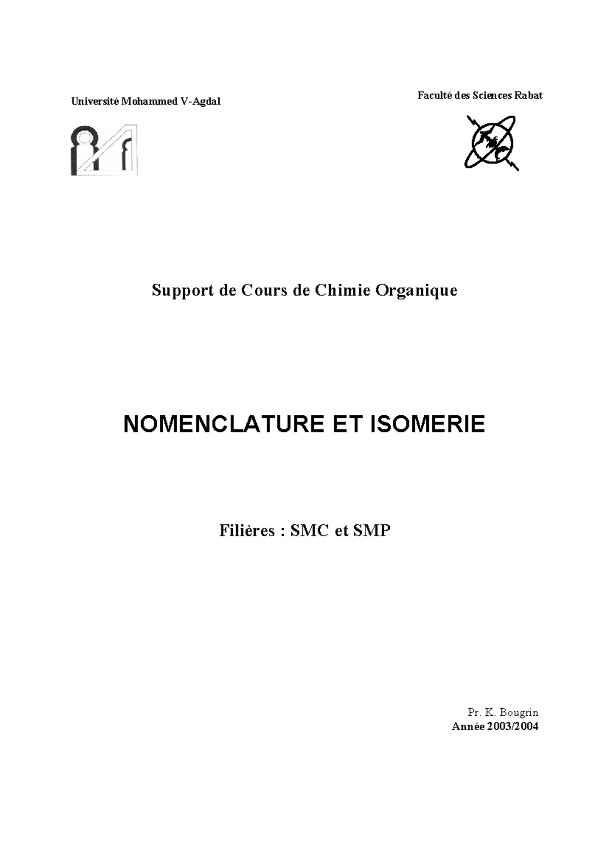 Chimie-Organique-Generale-cours-01 compressed - Support de Cours de ...
