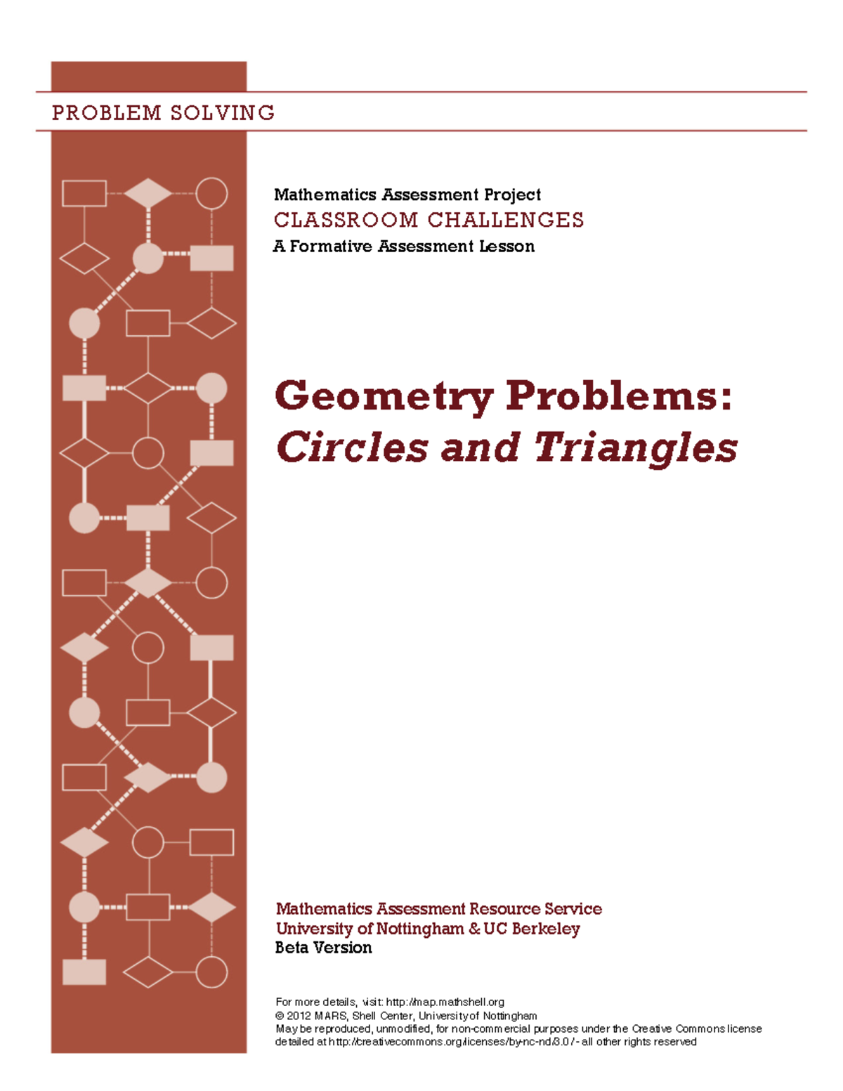 Geometry Problems - PROBLEM SOLVING ####### Mathematics Assessment ...