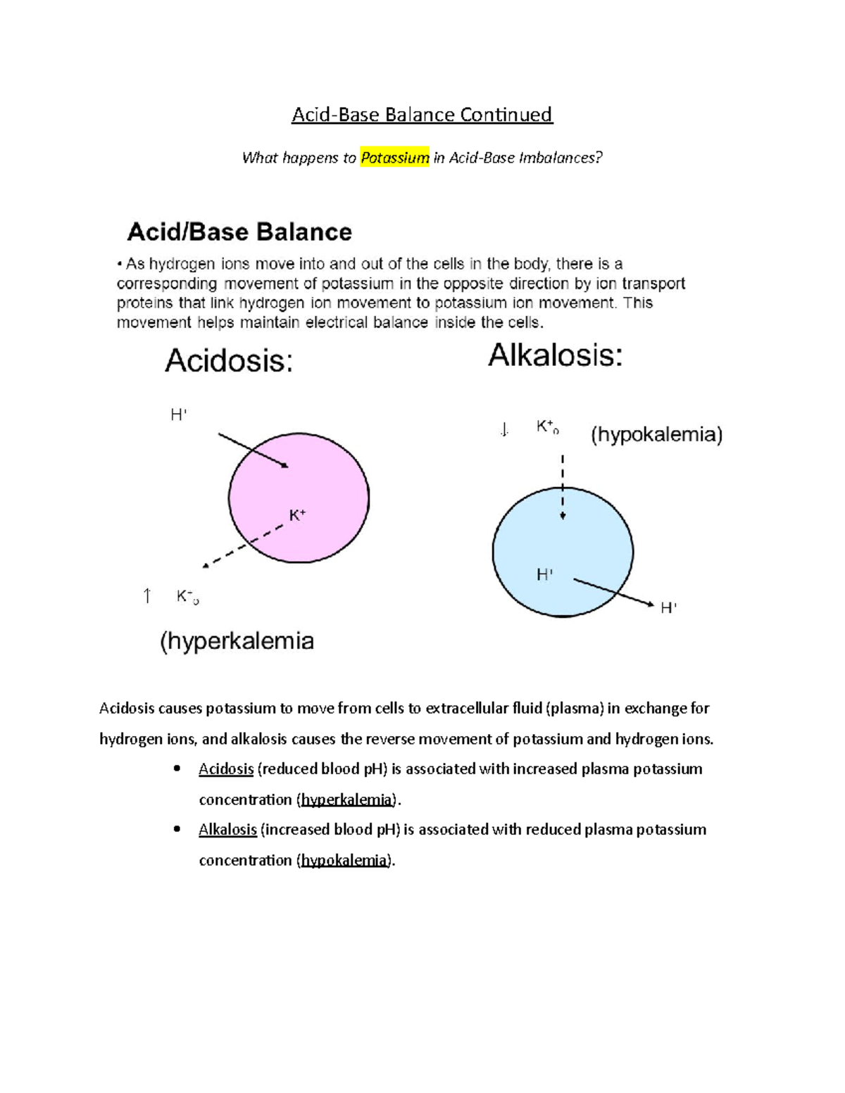 Acid Base balance worksheet Nurse Logic - Acid-Base Balance Continued ...
