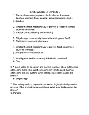 Culinary 050 Ch - CHAPTER 1 KEEPING FOOD SAFE HOW FOODBORNE ILLNESS ...