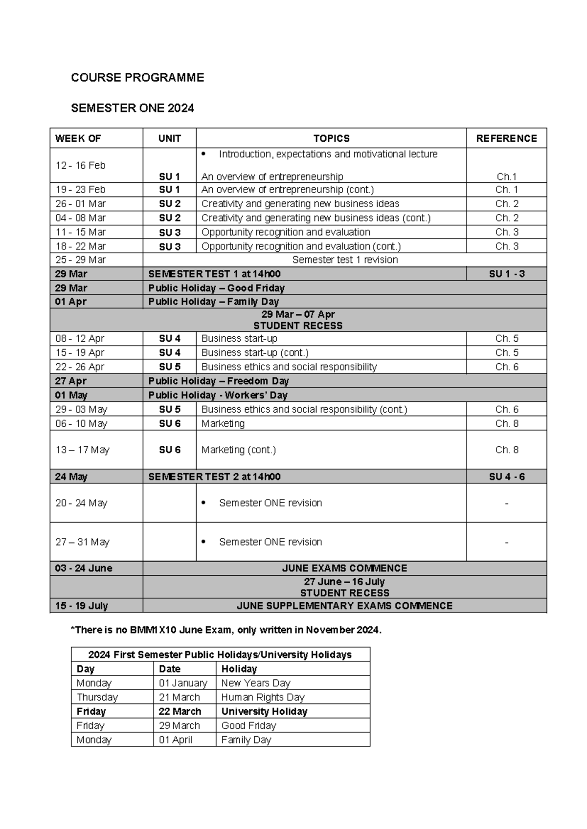 BMM1X10 Course schedule - 2024 6435fad58e581f54aef491b595018 da3 ...