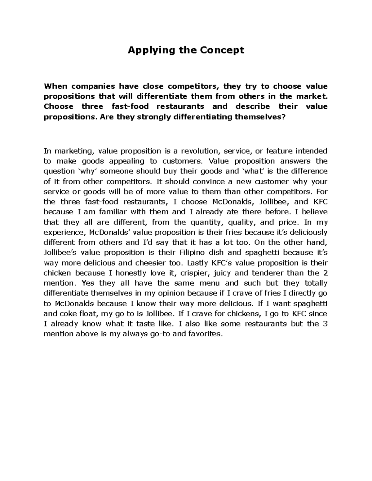 Applying the Concept 2 BA11 - Applying the Concept When companies have ...