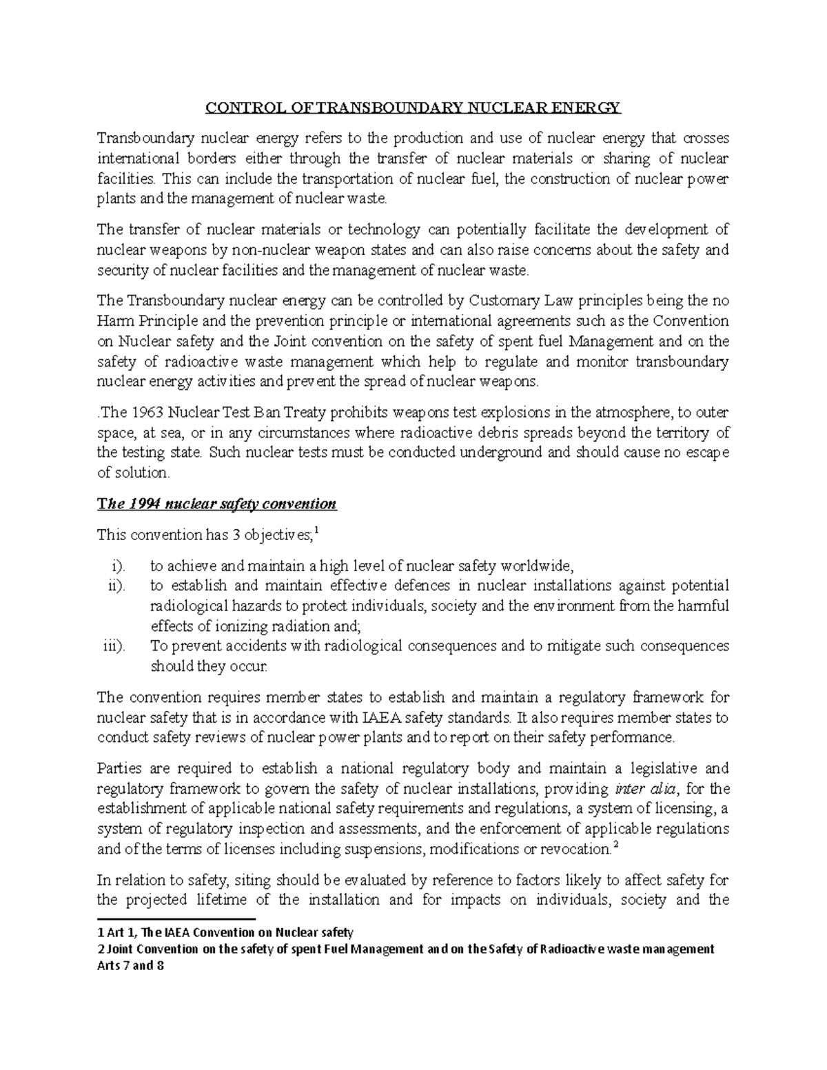Control%20OF%20 Transboundary%20 Nuclear%20 Energy - Law - MKU - Studocu