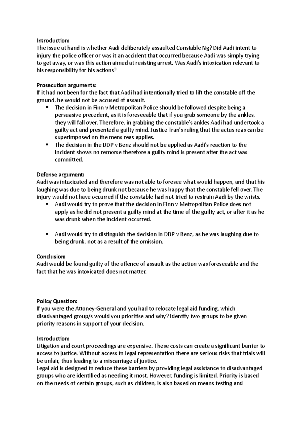 Week 12 pratctice exam - Week 12 practice exam for legal institutions ...