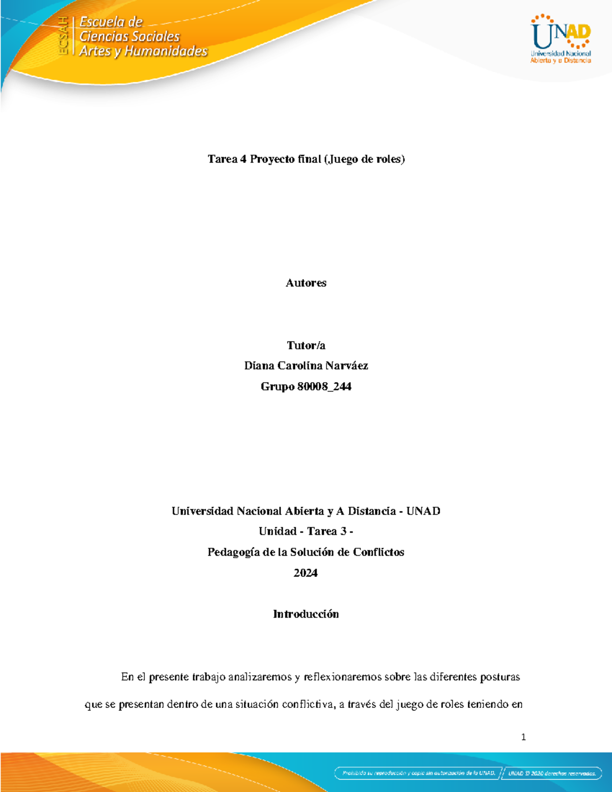 Tarea 4 -Trabajo grupal Proyecto final (Juego de roles) - Tarea 4 Proyecto final (Juego de roles ...