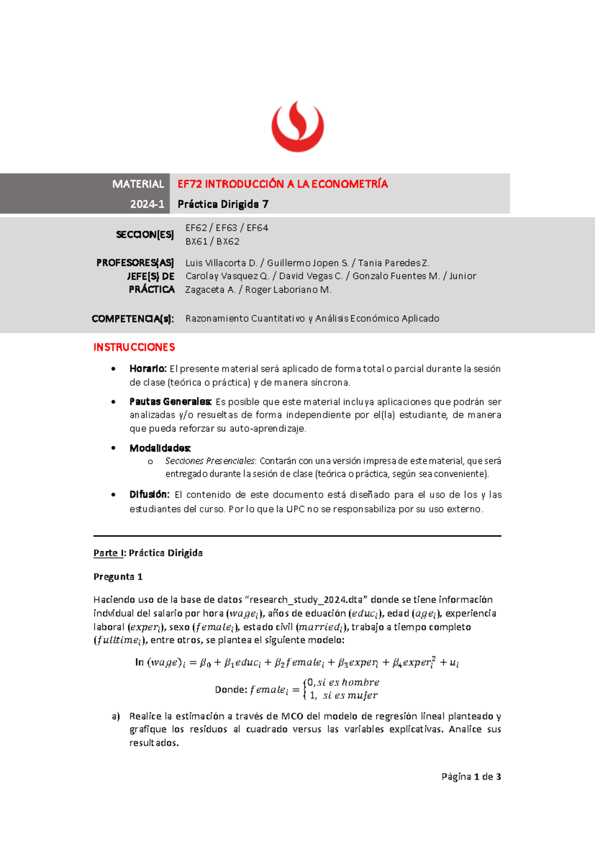 PD 07 EF72 - 2024 - 1 - Página 1 de 3 INSTRUCCIONES Horario: El presente material será aplicado ...