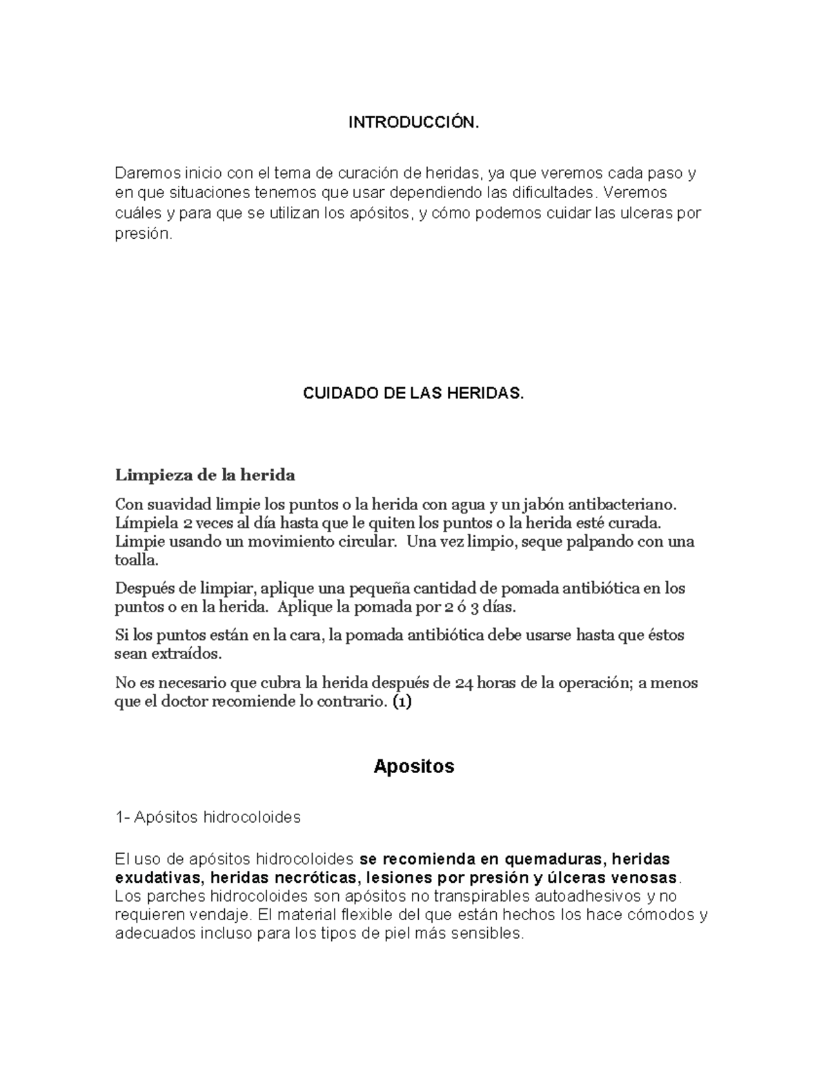 Curaciones - JIHK - INTRODUCCIÓN. Daremos inicio con el tema de ...