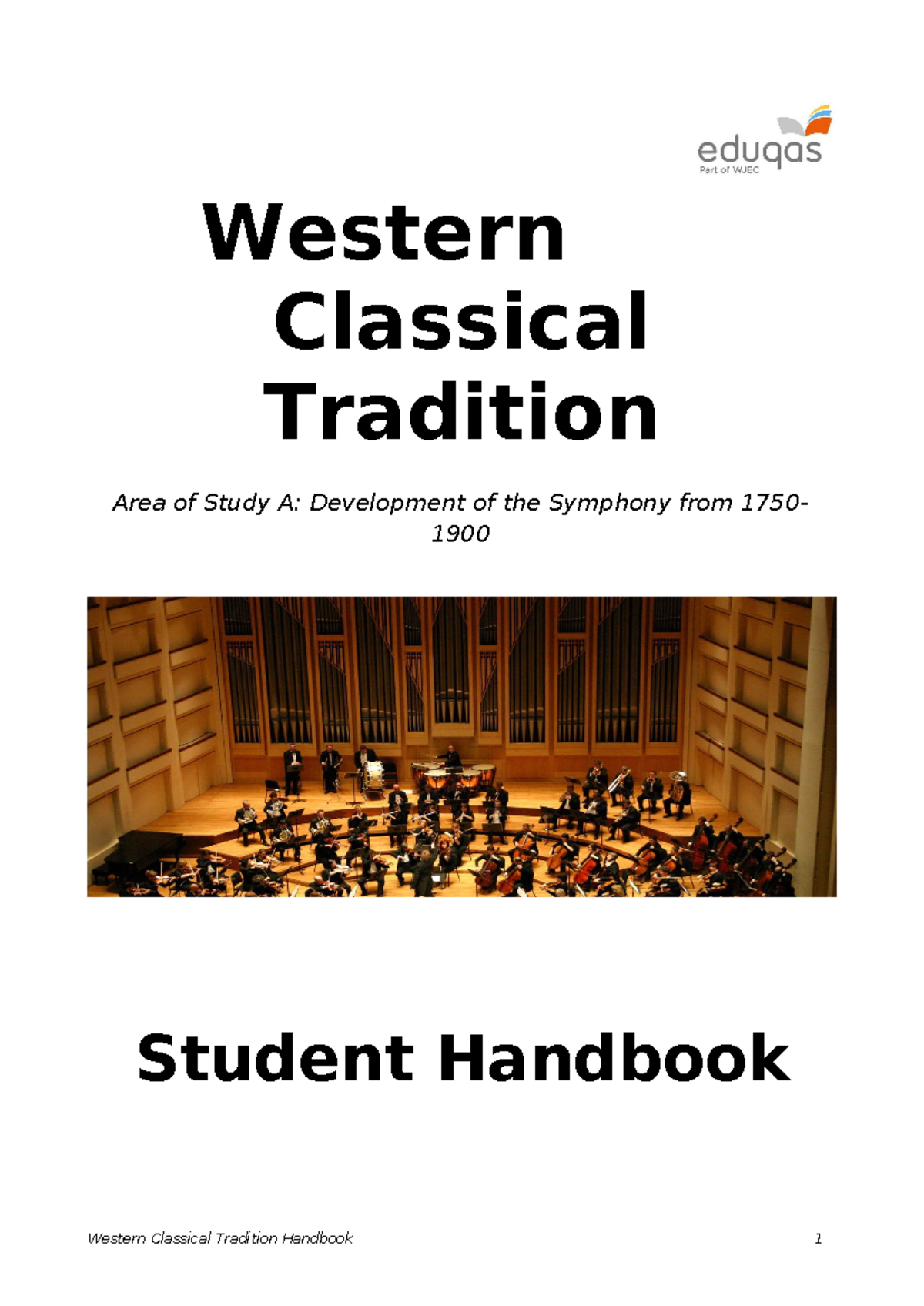 WTC Handbook - Development of the Symphony - Western Classical ...
