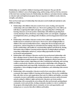 CDA Explained - ECE 4 - answer questions and or write down the correct ...