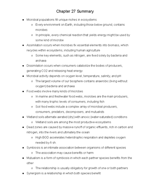 Chapter 2 Summary - Chapter 2 Summary Infection with a microbe does not ...