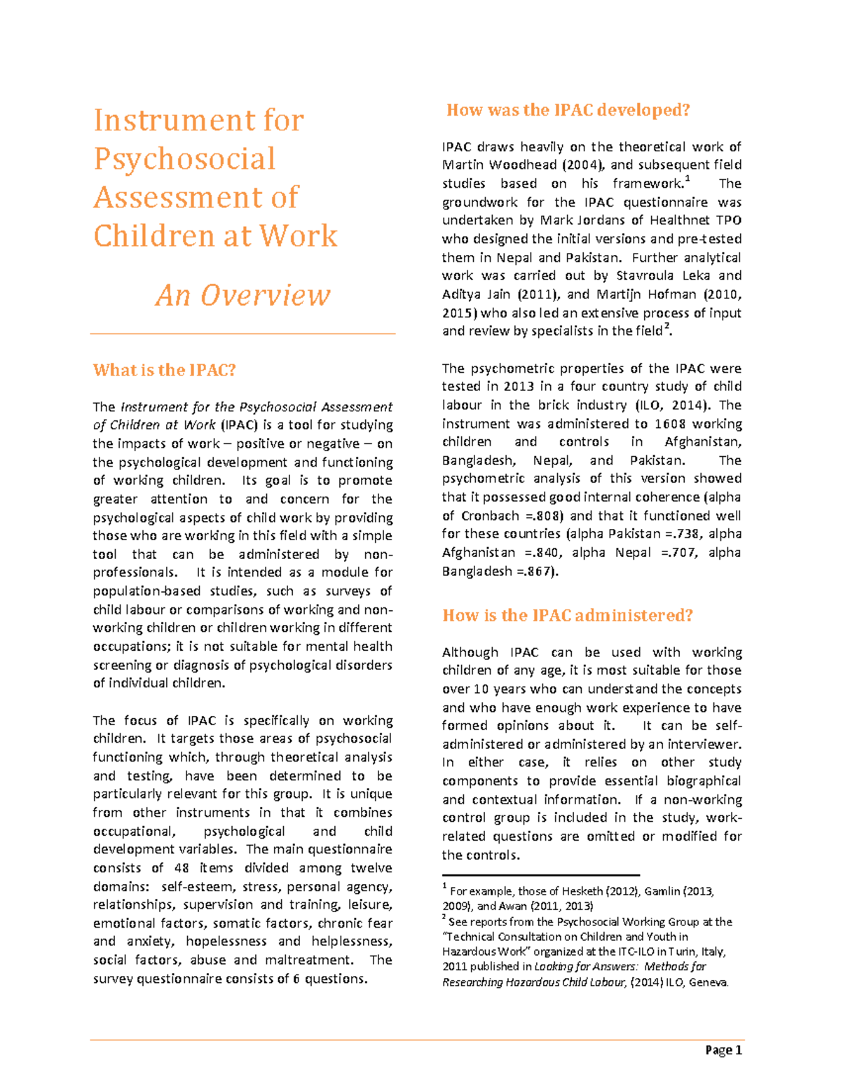 IPAC An Overview Final 2017 0805 - Page 1 Instrument for Psychosocial ...