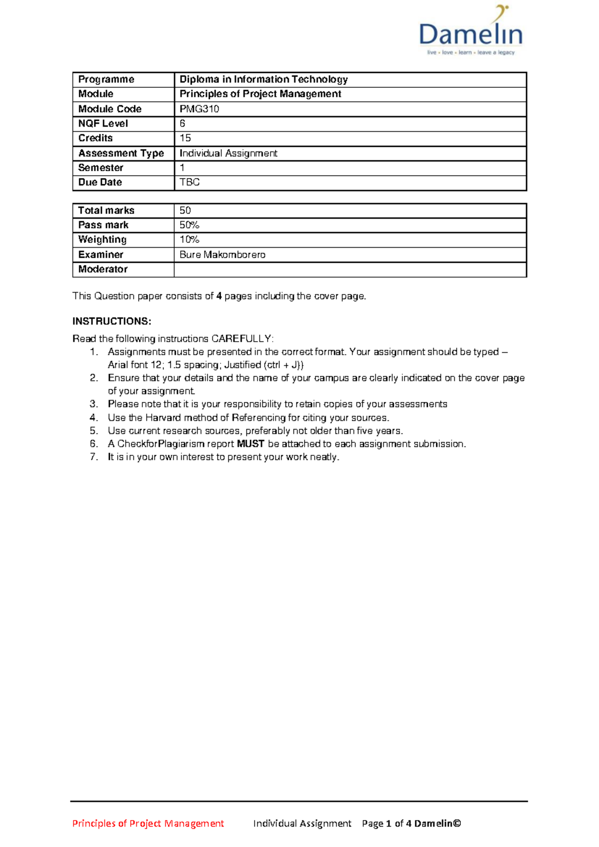 2023 Assignment - Use it wis - Programme Diploma in Information ...