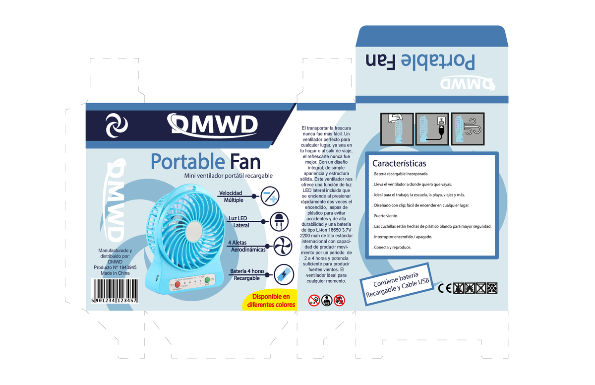 Empaque-portable fan - Portable Fan Fan Portable Manufacturado y ...
