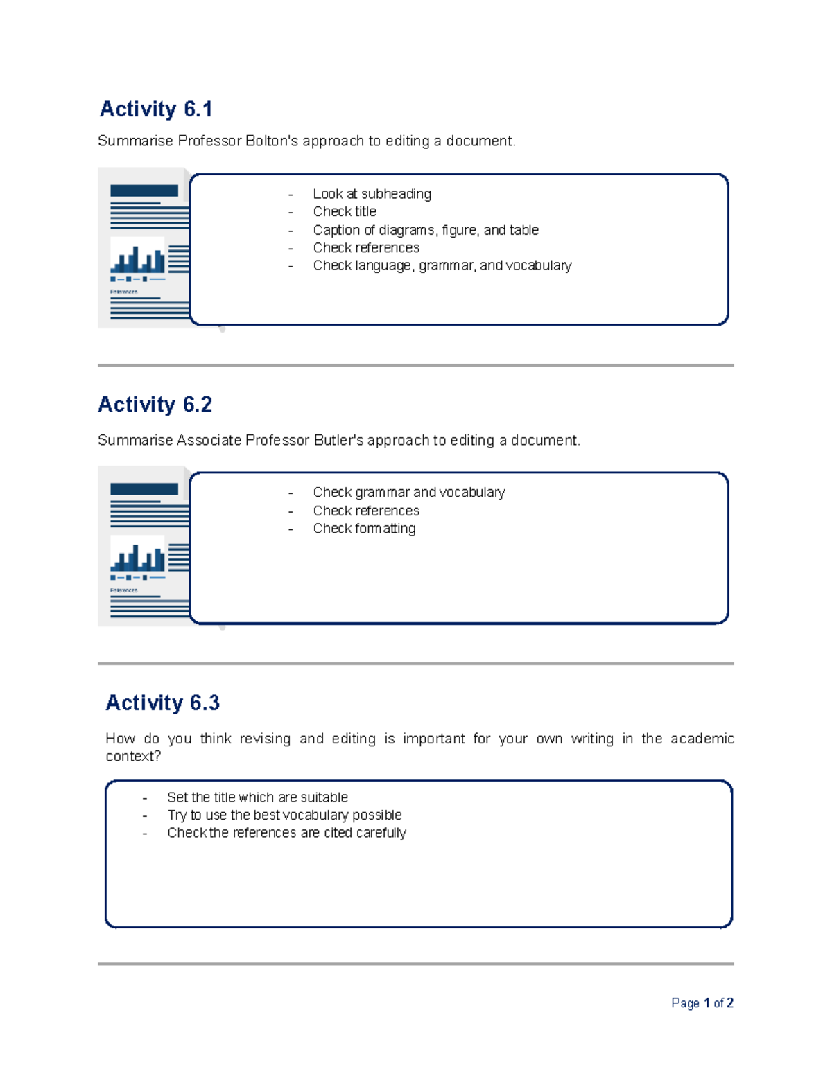 Unit 6 - Revising and editing - AY1819 - HW0188 - NTU - StuDocu